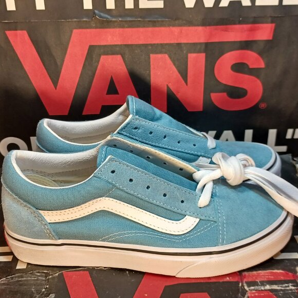 Vans | Shoes | Vans Kids 3 Old Skool Blue Coraltrue White Vn0a38g9em ...